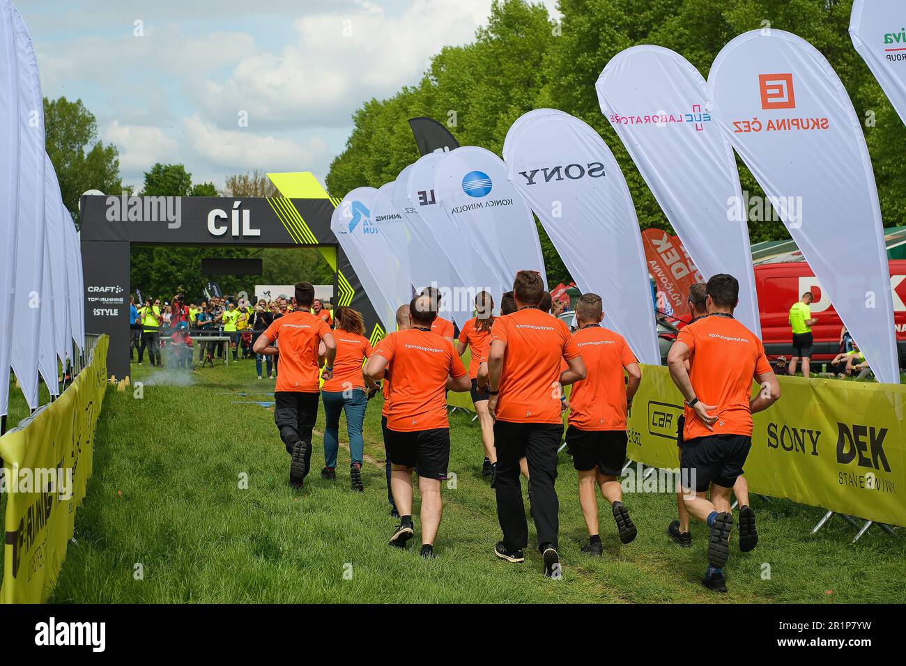 The Vltava Run relay running race is a 360 km long race leading from ...