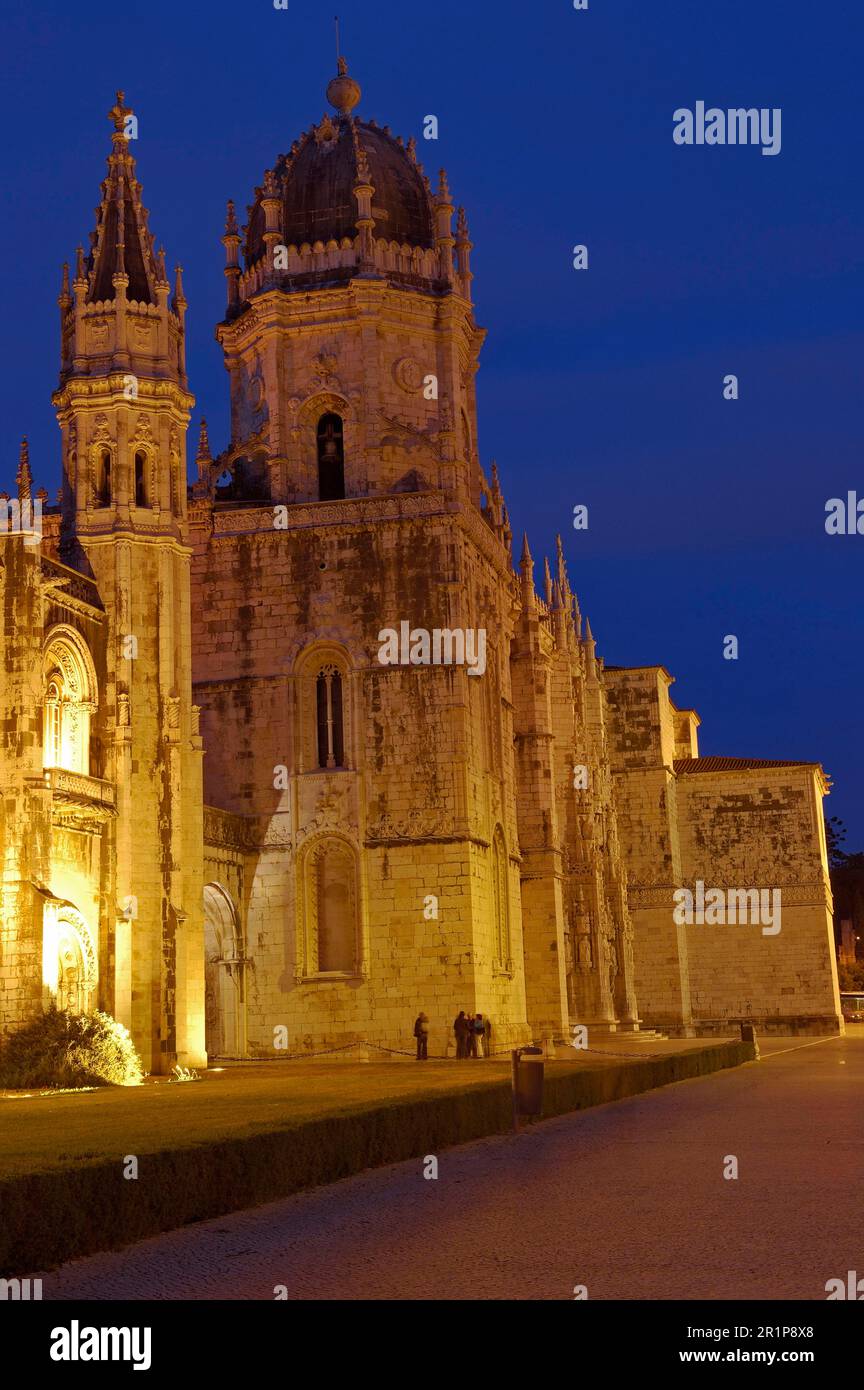 Monastery of the hieronymites at dusk hi-res stock photography and ...