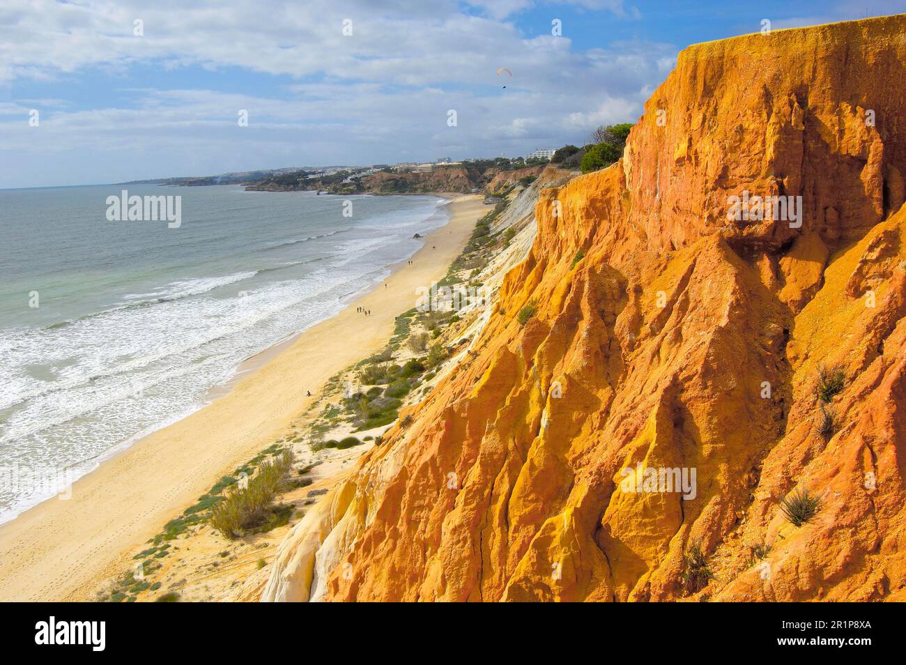 Falesia Beach, Praia da Falesia, Vilamoura, Algarve, Portugal Stock ...