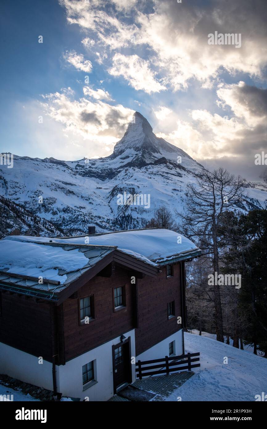Mount matterhorn during winter hi-res stock photography and images - Alamy