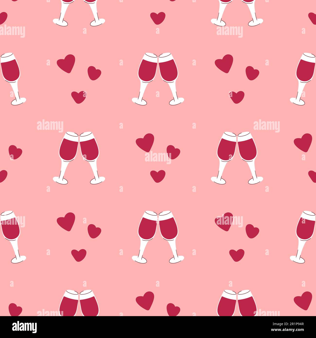 Romantic seamless pattern Stock Vector Image & Art - Alamy