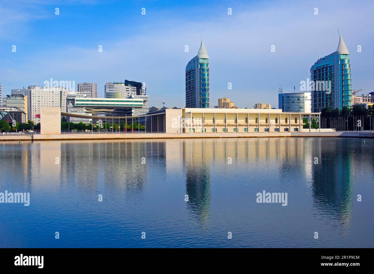 Lisbon, Modern Buildings in Parque das Nacoes, Park of Nations Lisbon ...
