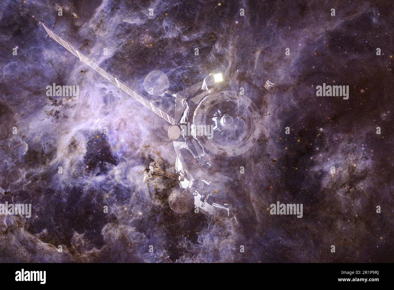 Spacecraft launch into space. Cosmos art. Elements of this image ...