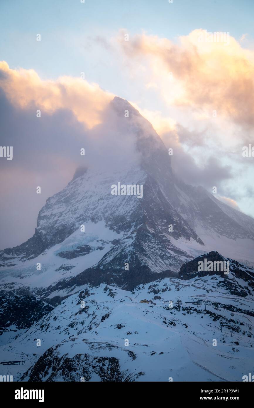 Mount matterhorn during winter hi-res stock photography and images - Alamy