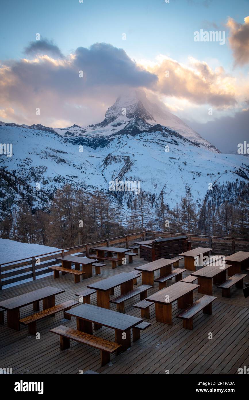 Mount matterhorn during winter hi-res stock photography and images - Alamy