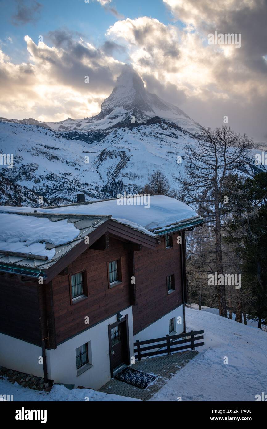 Mount matterhorn during winter hi-res stock photography and images - Alamy