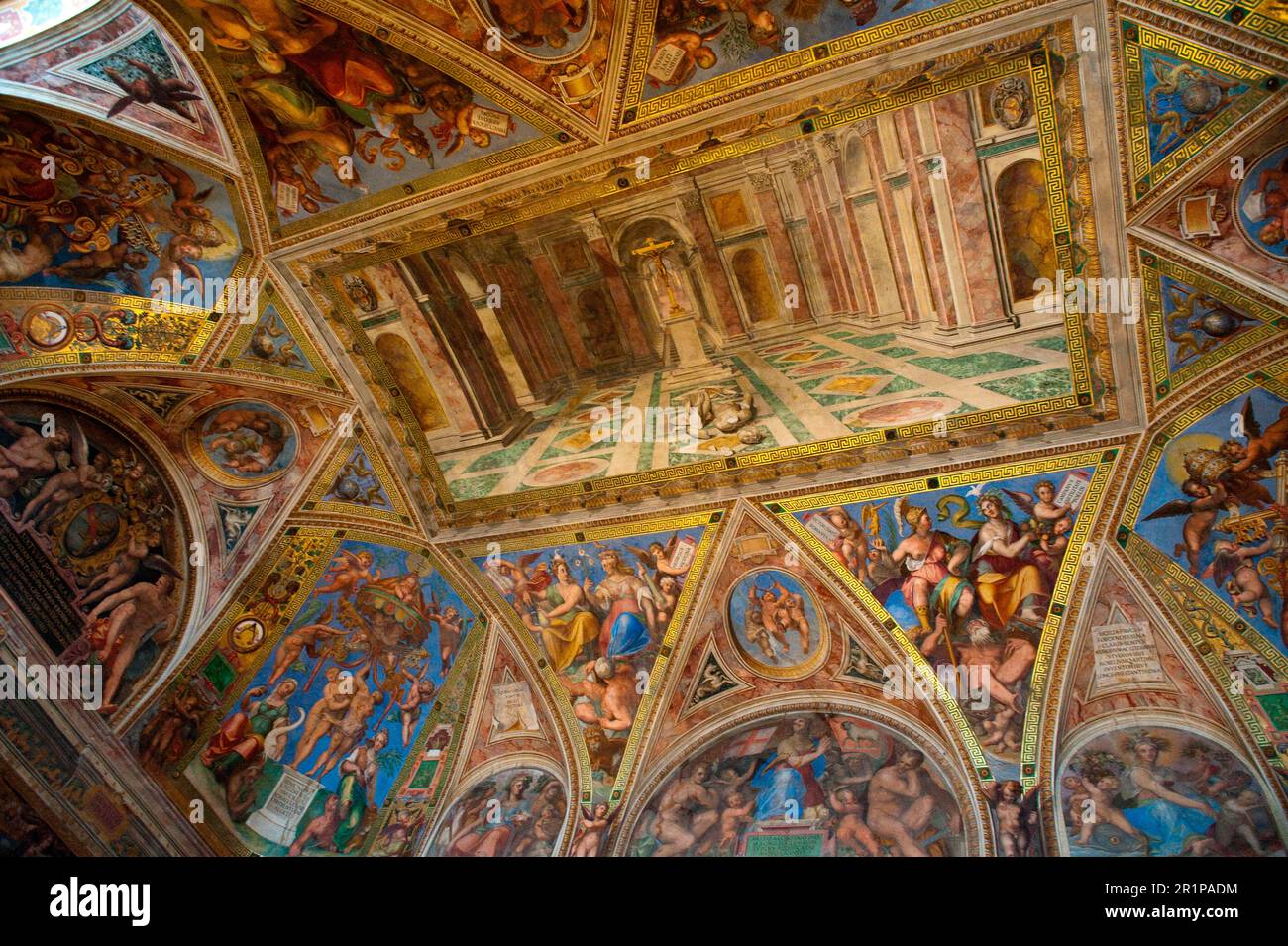 Ceiling Painting Triumph of the Christian Religion, by Raphael, Fresco ...