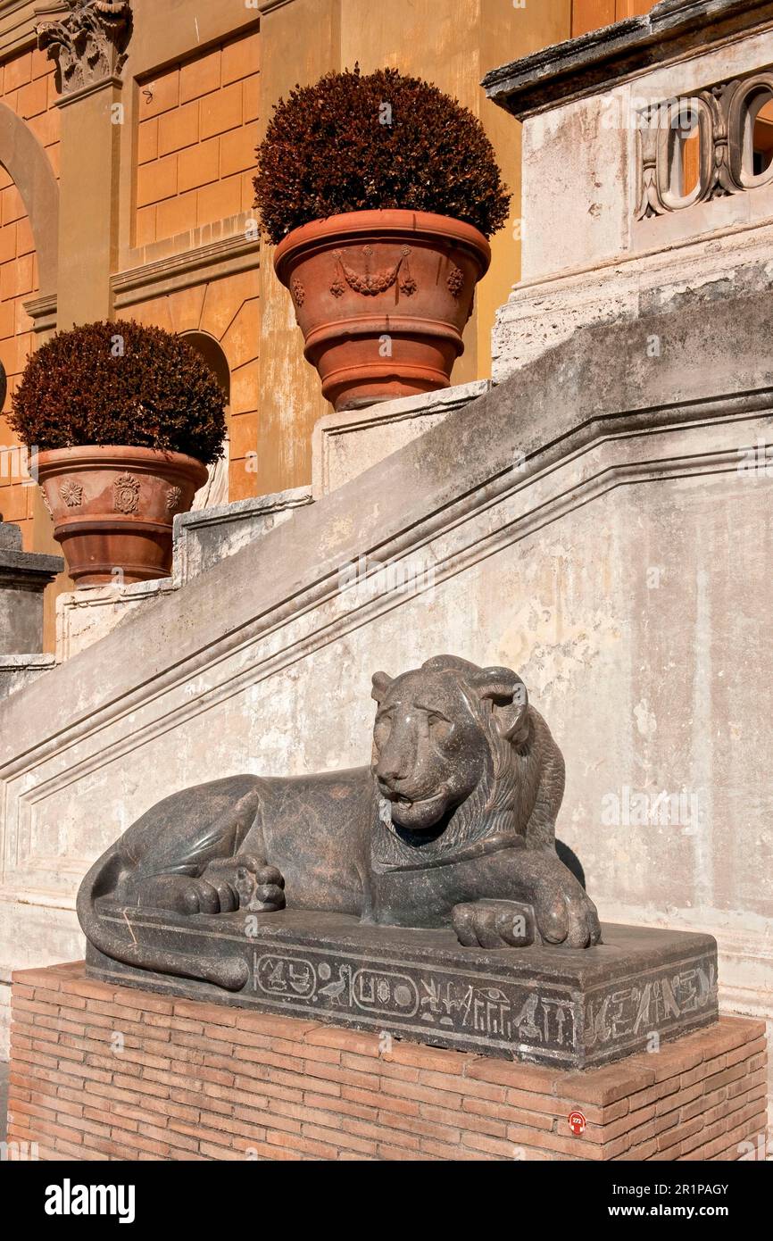 Egyptian Lion, Cortile della Pigna, Court of the Pine Cone, Vatican ...