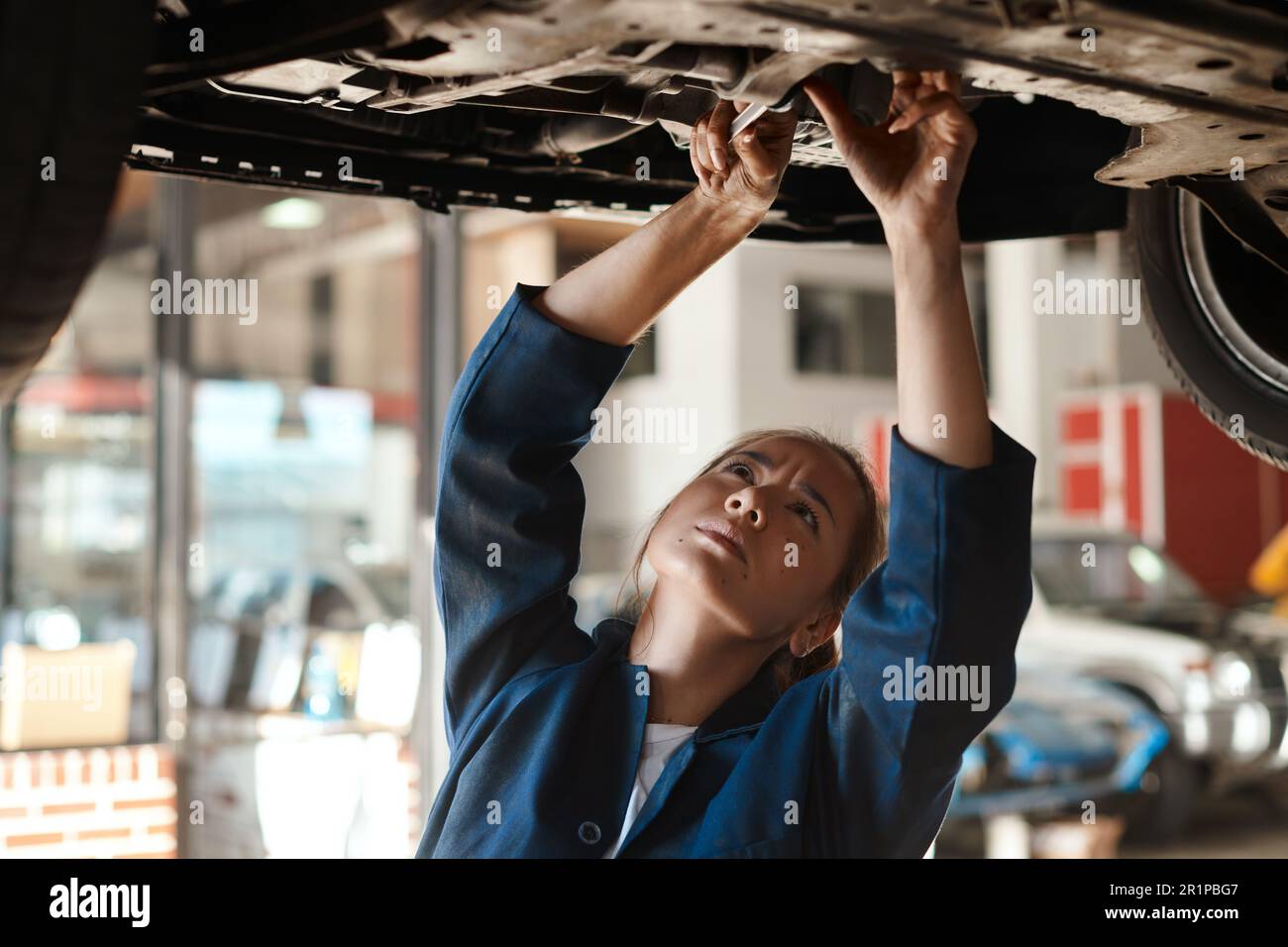 I developed my love for cars in my teen years. a female mechanic ...