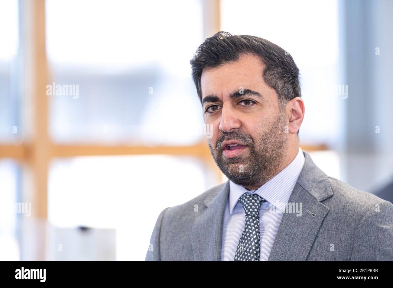 Scottish First Minister Humza Yousaf During His Visit To NHS 24 s Dundee Contact Centre To Thank scottish-first-minister-humza-yousaf-during-his-visit-to-nhs-24-s-dundee-contact-centre-to-thank