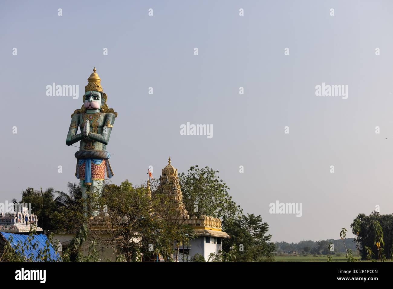 Mysore, India - October 27, 2022: The statue of the Indian god Hanuman ...