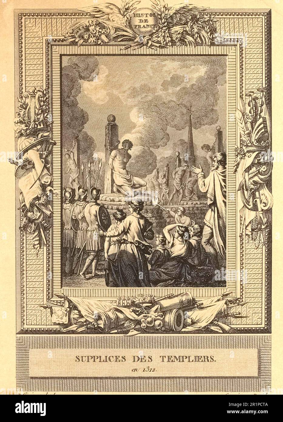 The Torture of the Templars in 1312, Historical, digitally restored ...