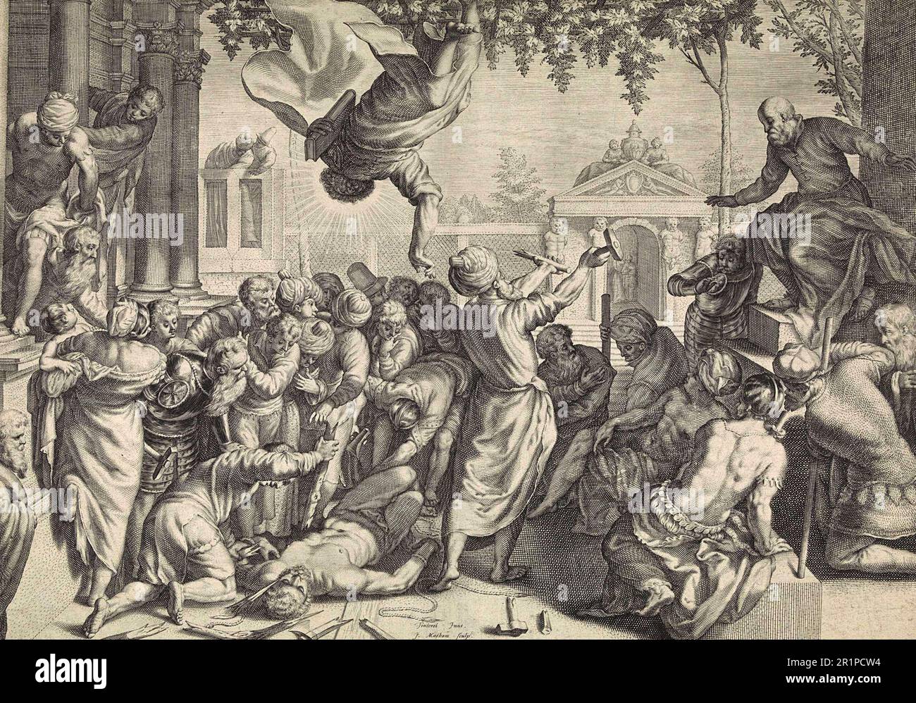 Mark the Evangelist Saves a Slave from Torture, Historical, digitally ...