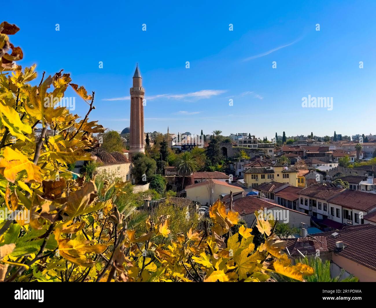 Yivli Minare and Kaleici, Antalya, Turkey Stock Photo - Alamy