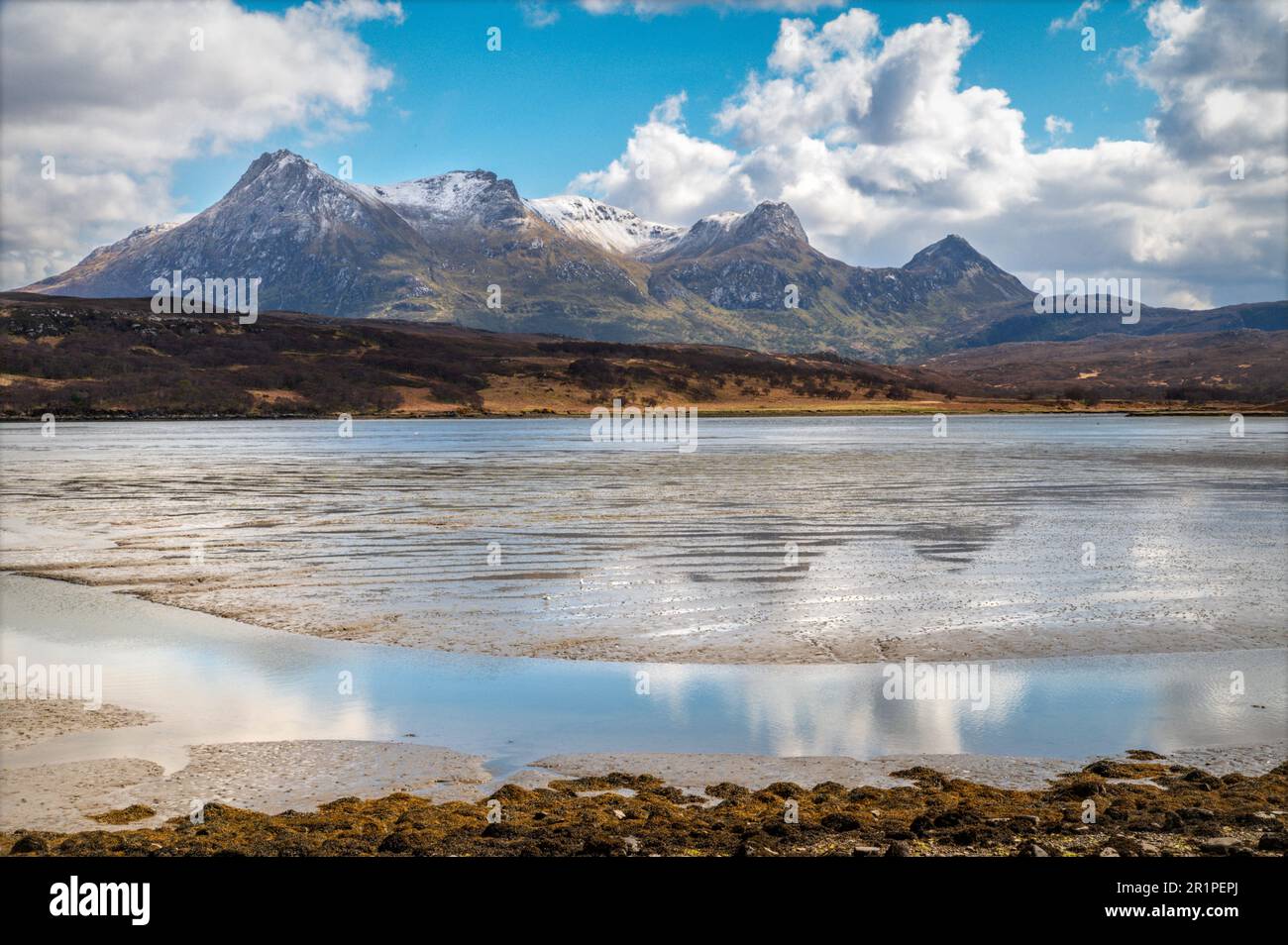 Ben Loyal from The Kyle of Tongue, Sutherland, Scotland Stock Photo - Alamy