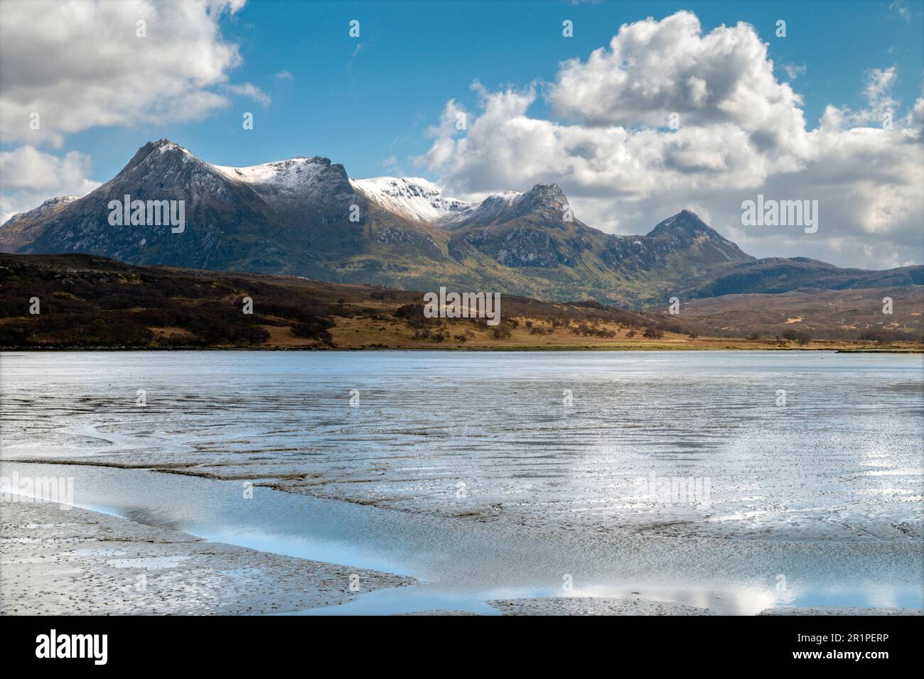 Ben Loyal from The Kyle of Tongue, Sutherland, Scotland Stock Photo - Alamy