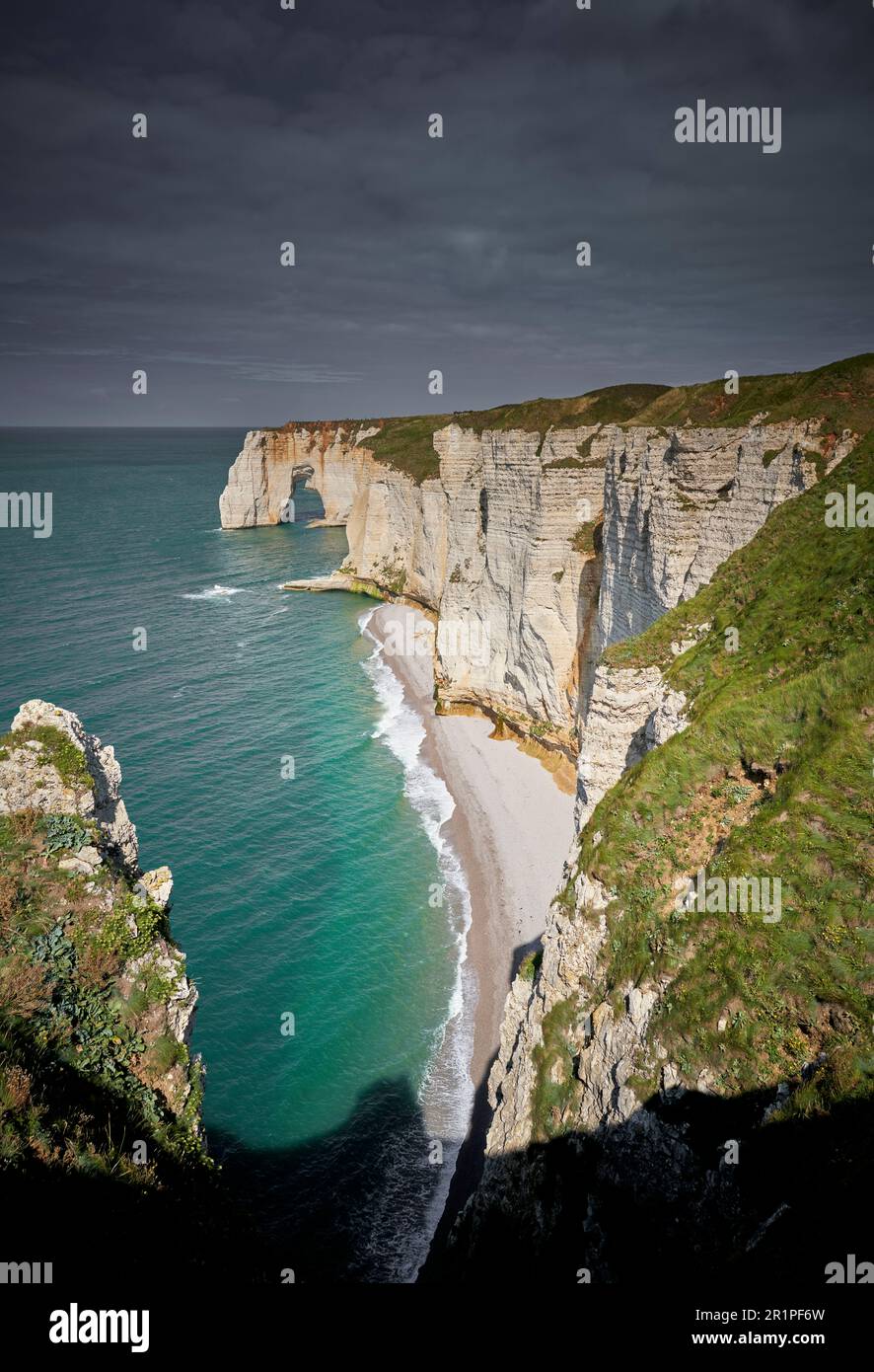France, Normandy, cliffs of Etretat Stock Photo - Alamy
