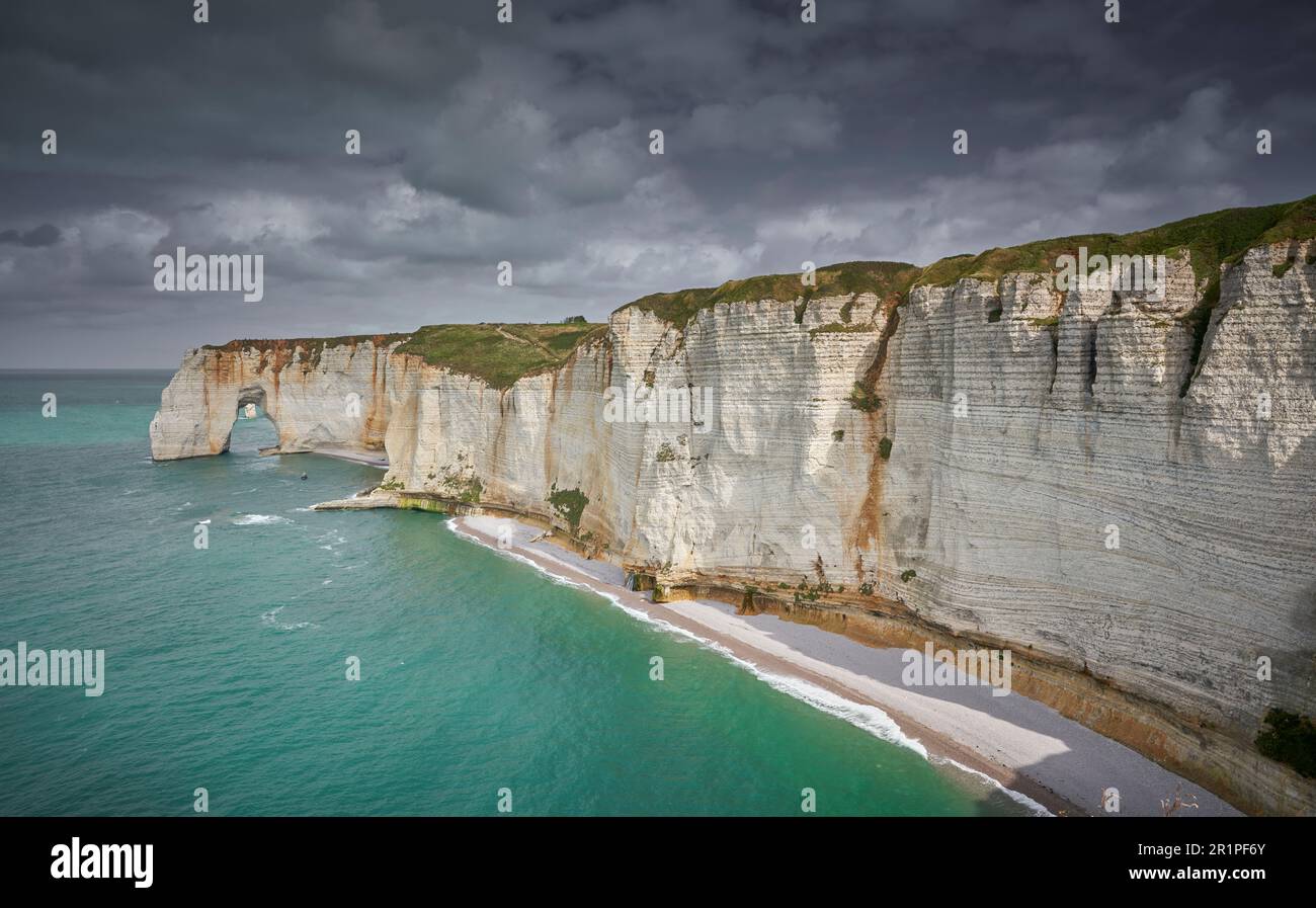 France, Normandy, cliffs of Etretat Stock Photo - Alamy