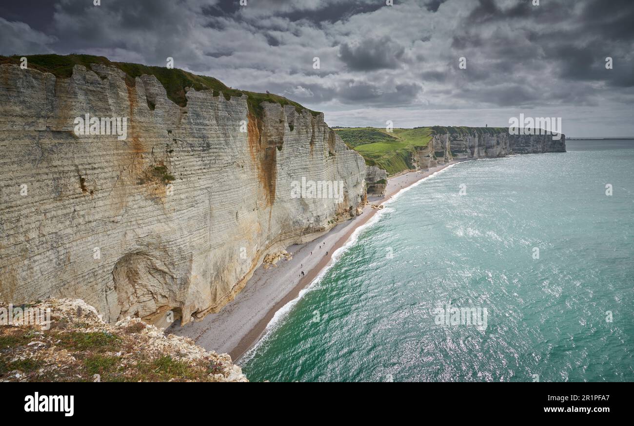 France, Normandy, cliffs of Etretat Stock Photo - Alamy