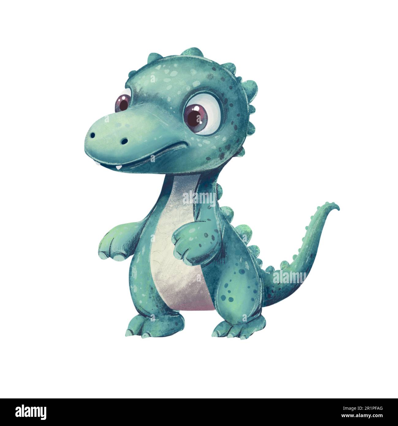 Cute Dinosaur cartoon Animals Child textured Illustration Stock Photo ...