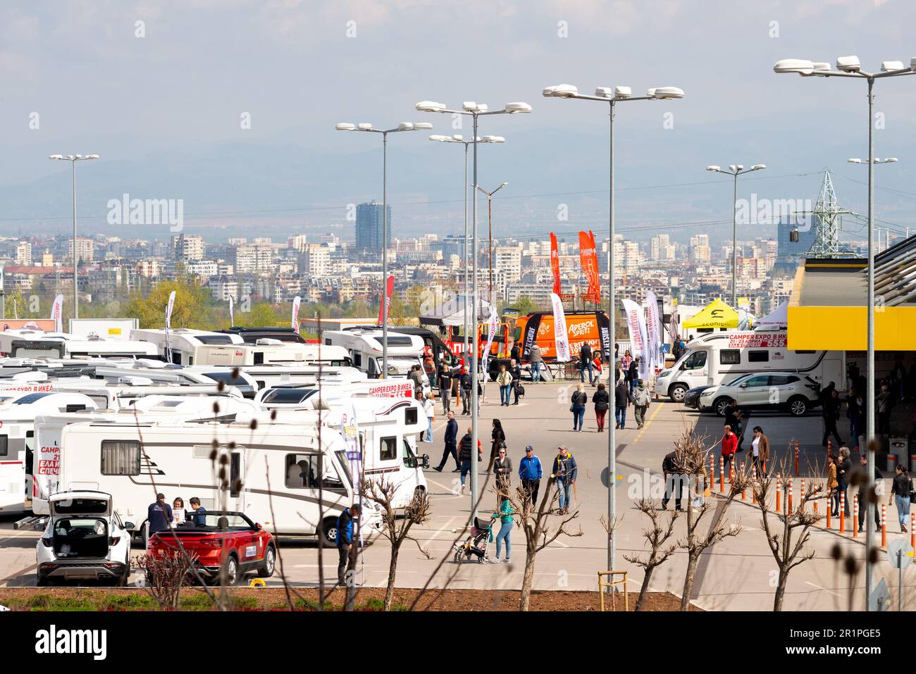 Caravan Show and Camping Expo 2023, IKEA car park in Sofia, Bulgaria ...