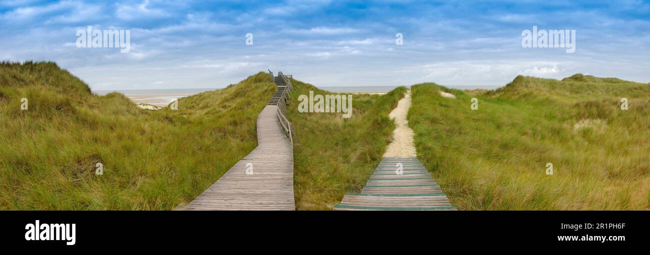 Dune path on the island of Amrum Stock Photo - Alamy