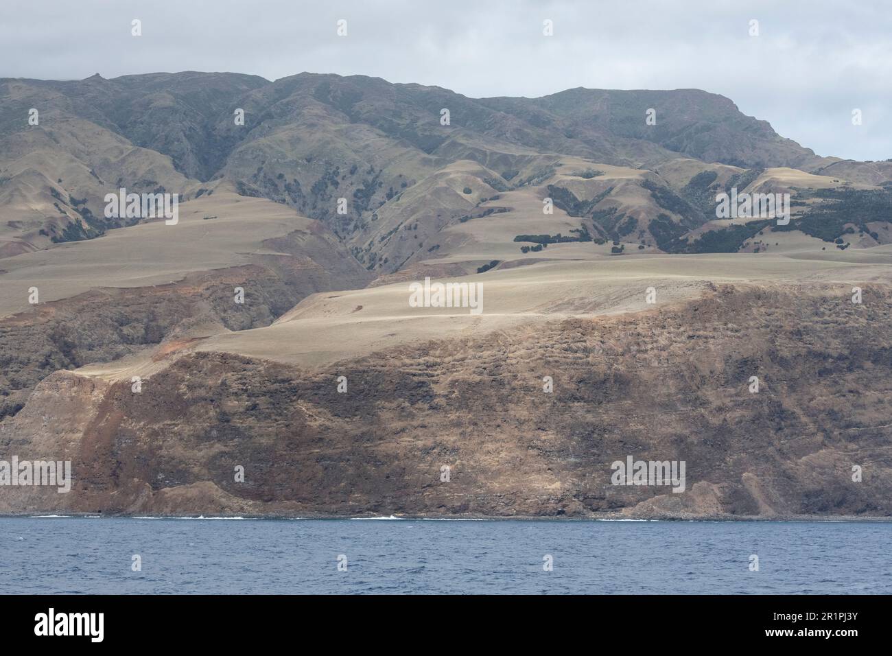 Chile, Juan Fernandez Archipelago, Alexander Selkirk Island. Rugged ...
