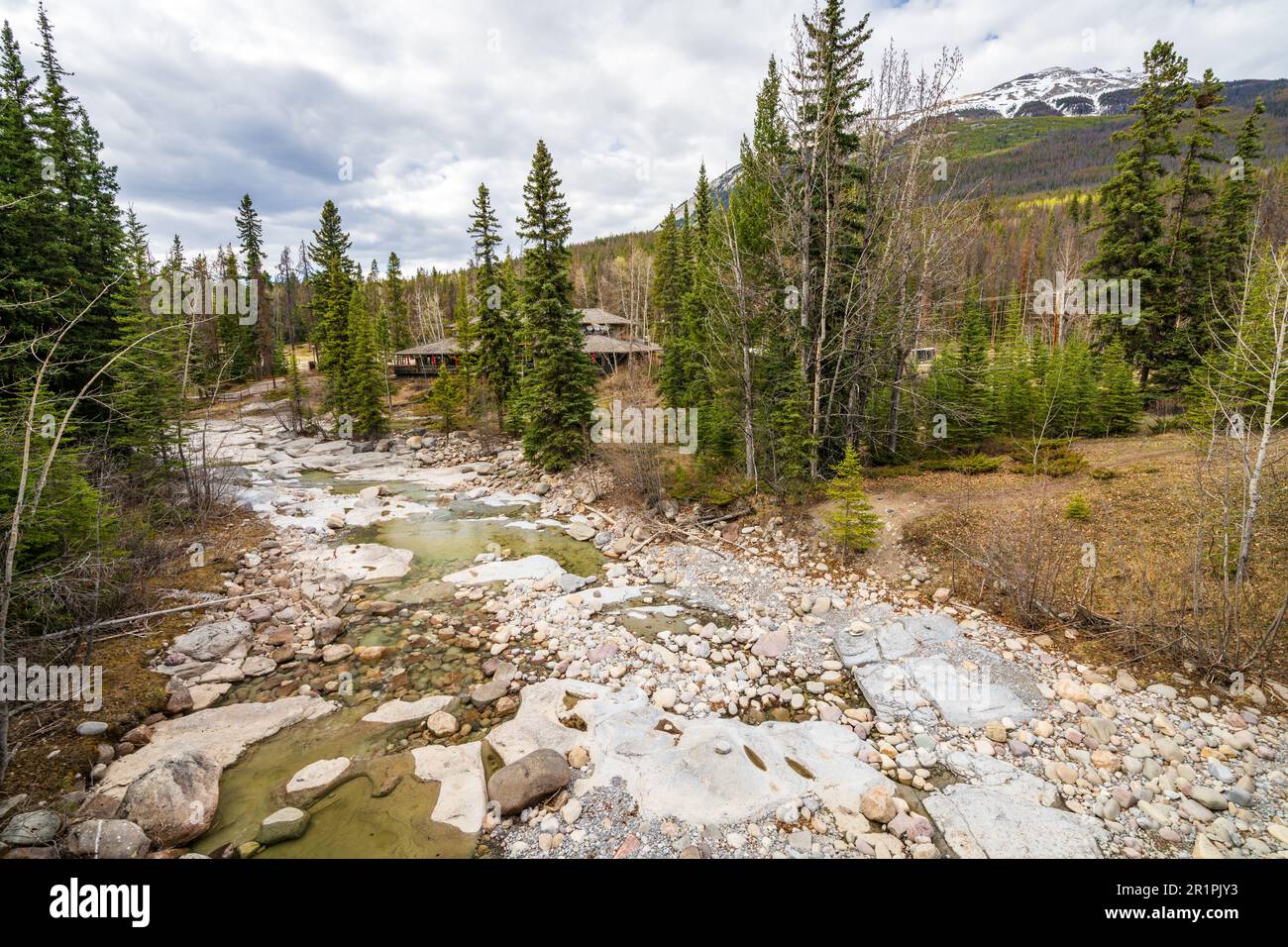 Maligne River in summer. Jasper National Park. Alberta, Canada Stock ...