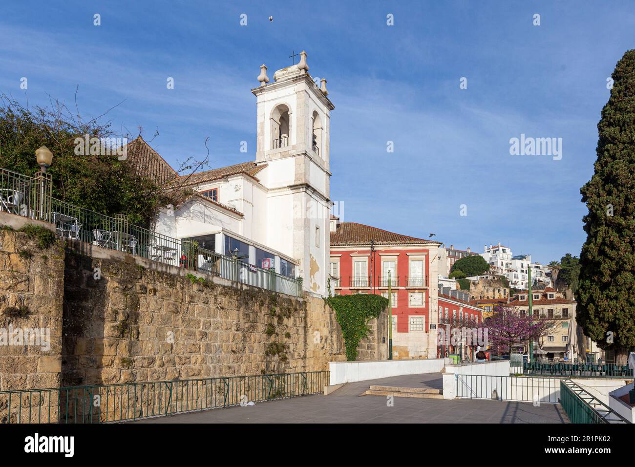 The Igreja de Santa Luzia (church of Santa Luzia) from the opposite ...