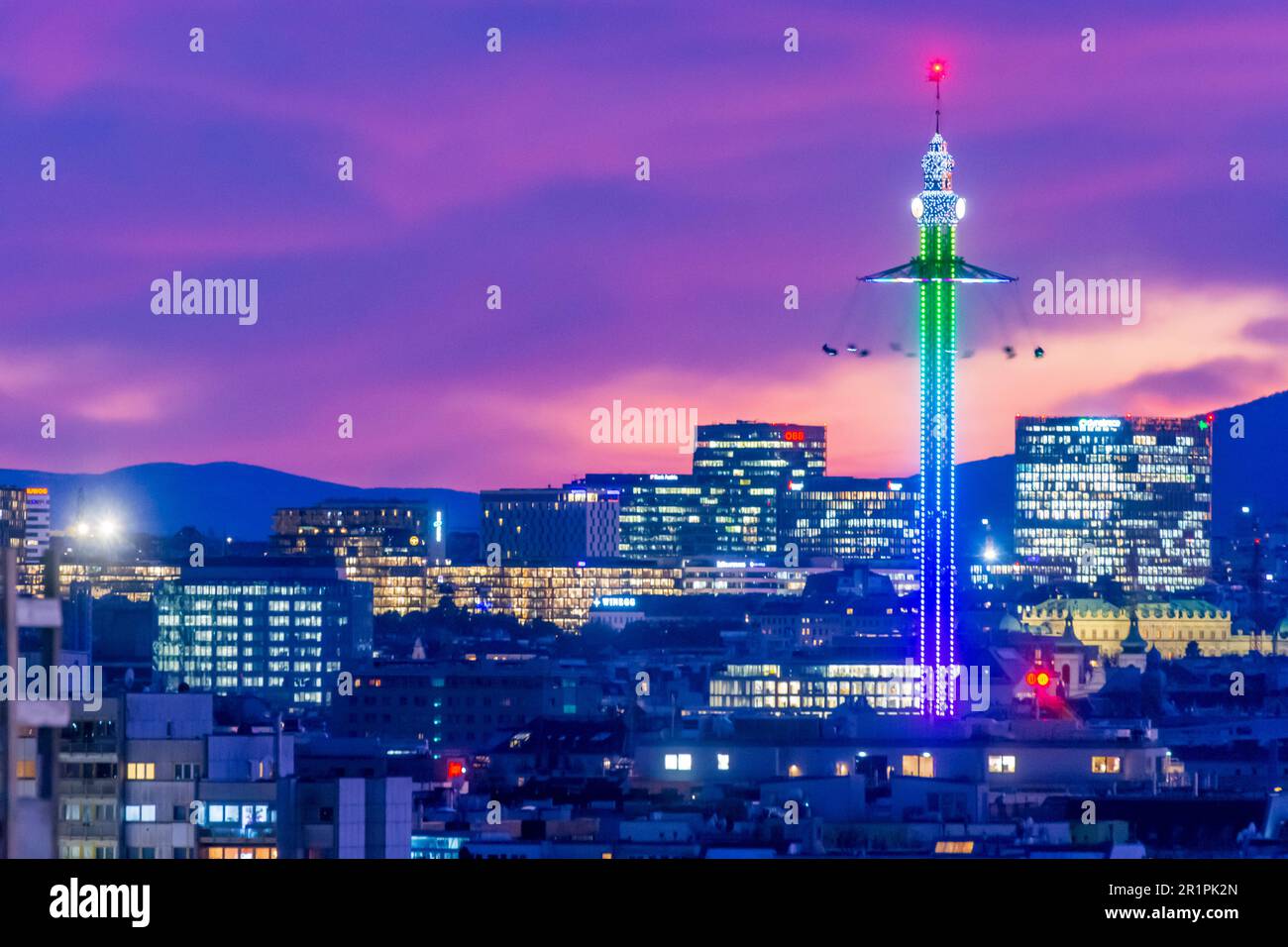 Ride in the prater tower hi-res stock photography and images - Alamy