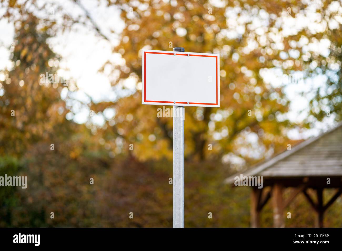 blank empty plate sign with space for text Stock Photo - Alamy