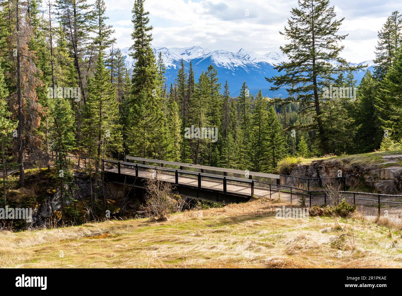 Maligne Canyon Second Bridge. Jasper National Park, Alberta, Canada ...