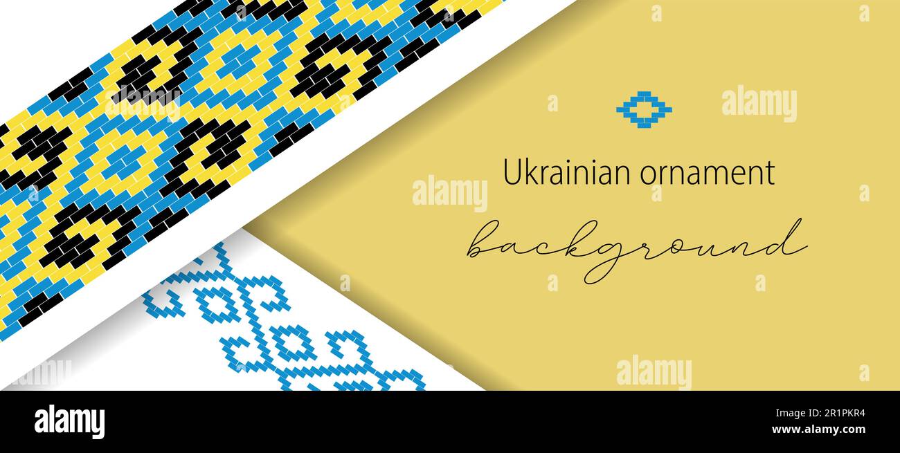 Ukrainian minimalistic vector background, banner, poster with paper ...