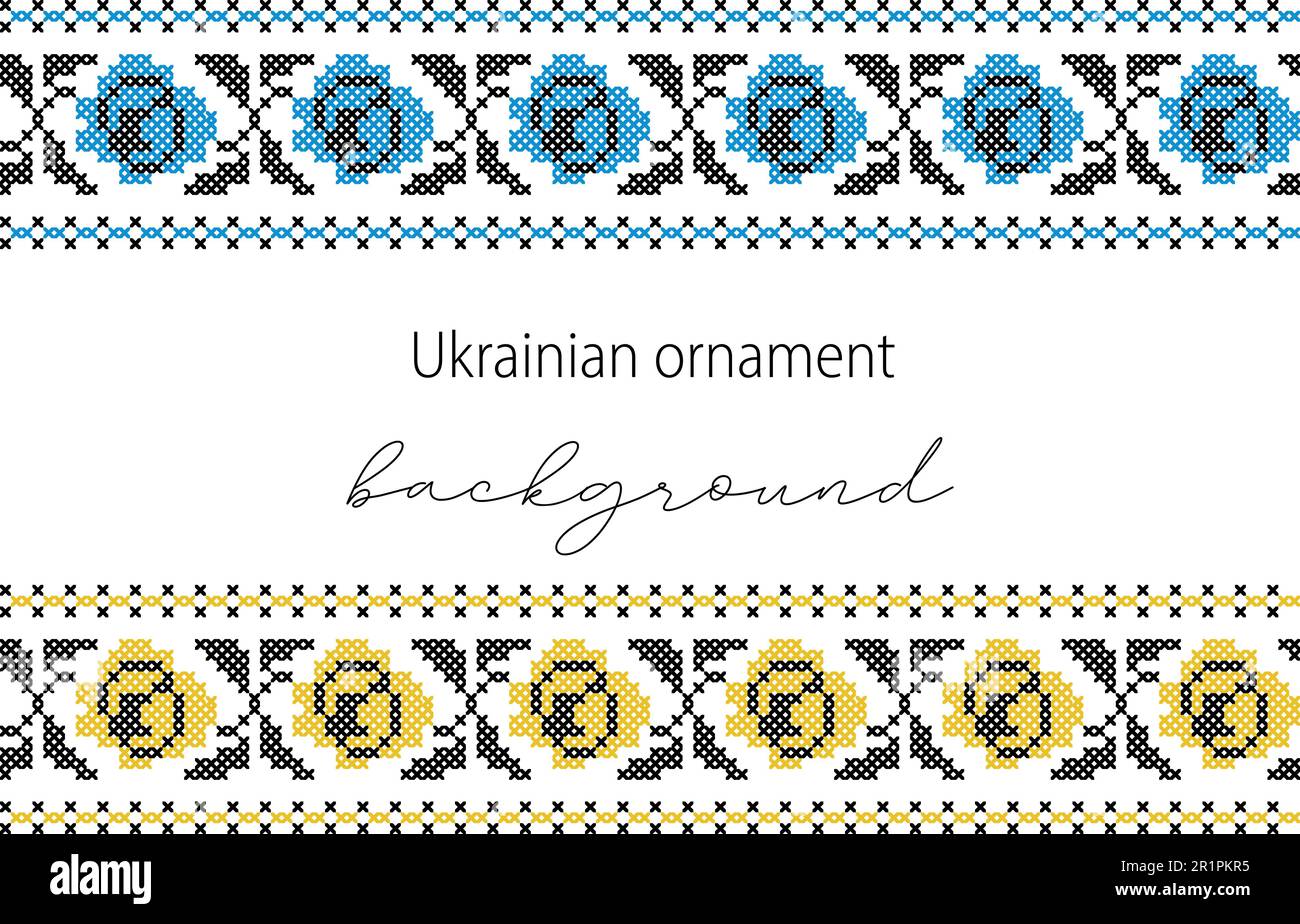 Ukrainian vector background, banner, poster with roses.Traditional folk ...