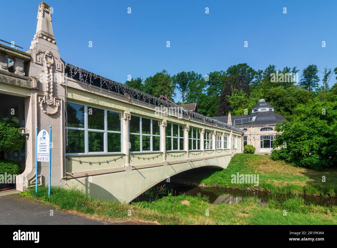 Bad Salzschlirf, spa Wandelhalle (foyer) in Vogelsberg, Hesse, Germany ...