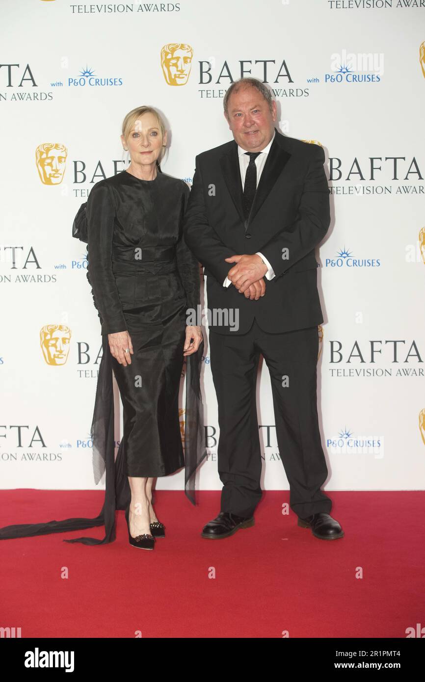 Award presenters Mike Addy and Lesley Sharp at the Bafta Television ...