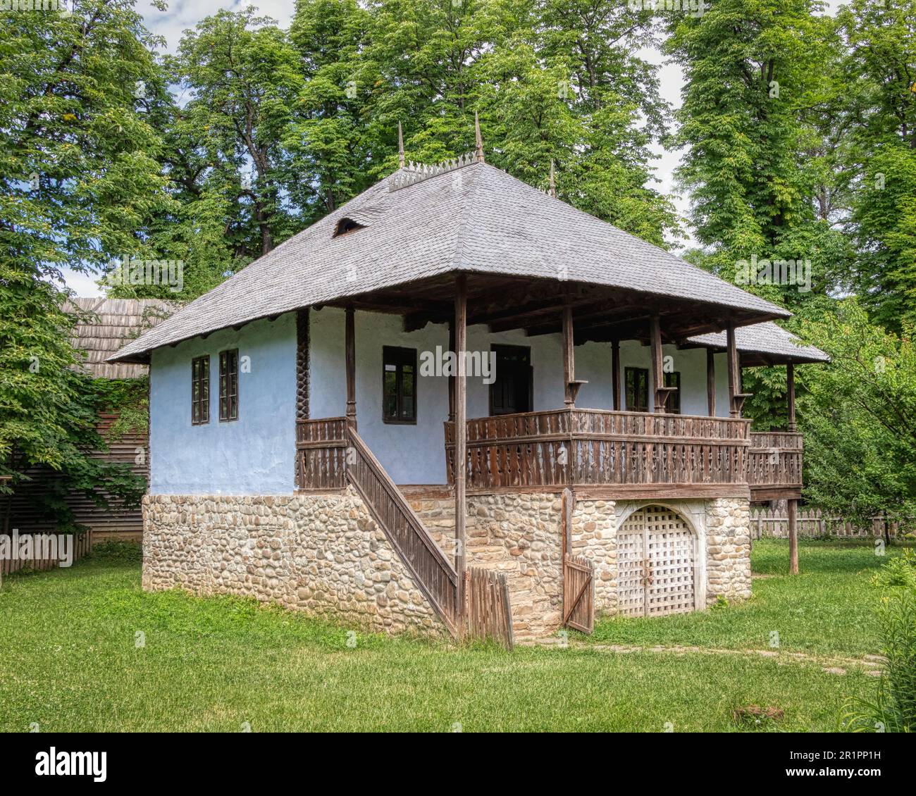The Village Museum in King Michael I Park, Bucharest, Romania. A ...