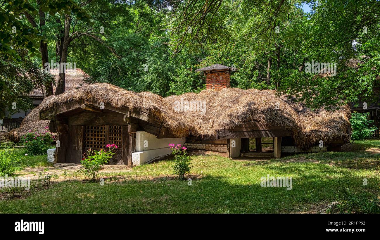 The Village Museum in King Michael I Park, Bucharest, Romania. A ...