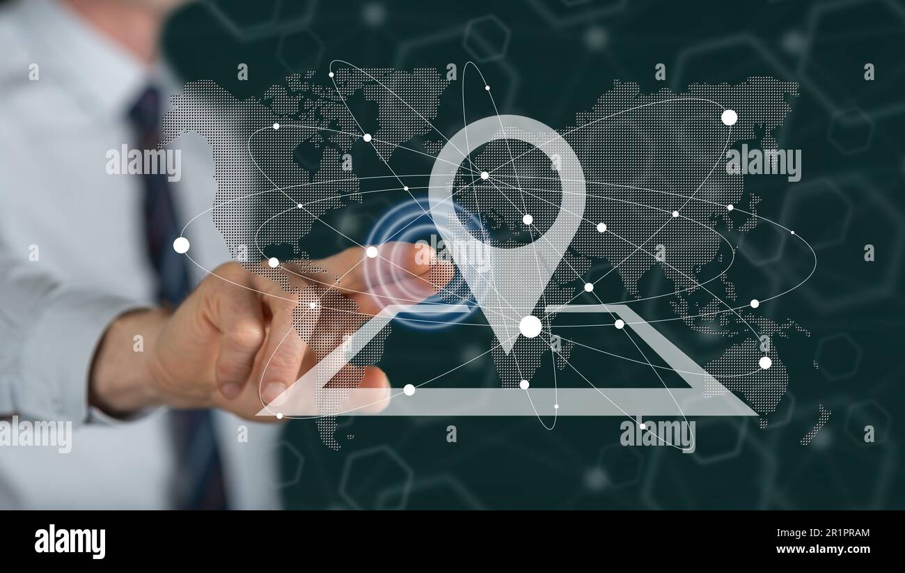 Map pointer man 3d hi-res stock photography and images - Alamy