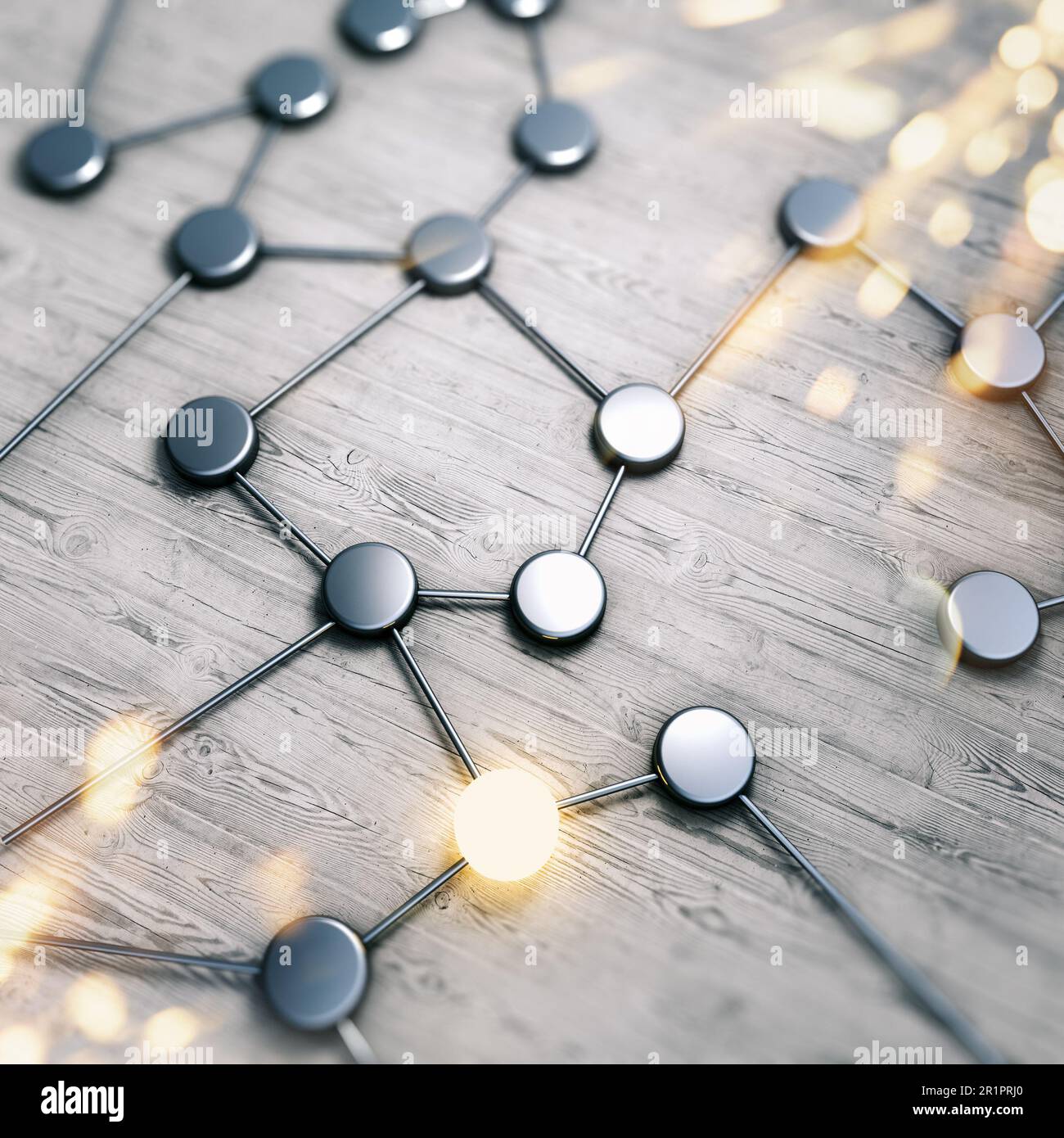 Communication innovation development algorithm. 3d rendering Stock ...