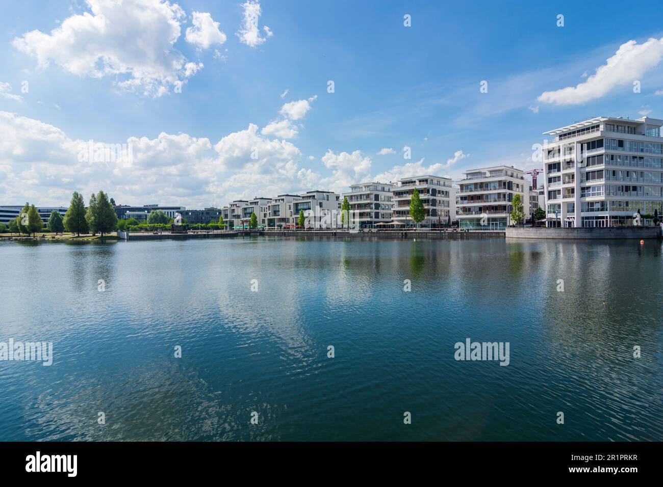 Dortmund, Docks on Phoenix-See (Lake Phoenix) in Ruhrgebiet, North ...