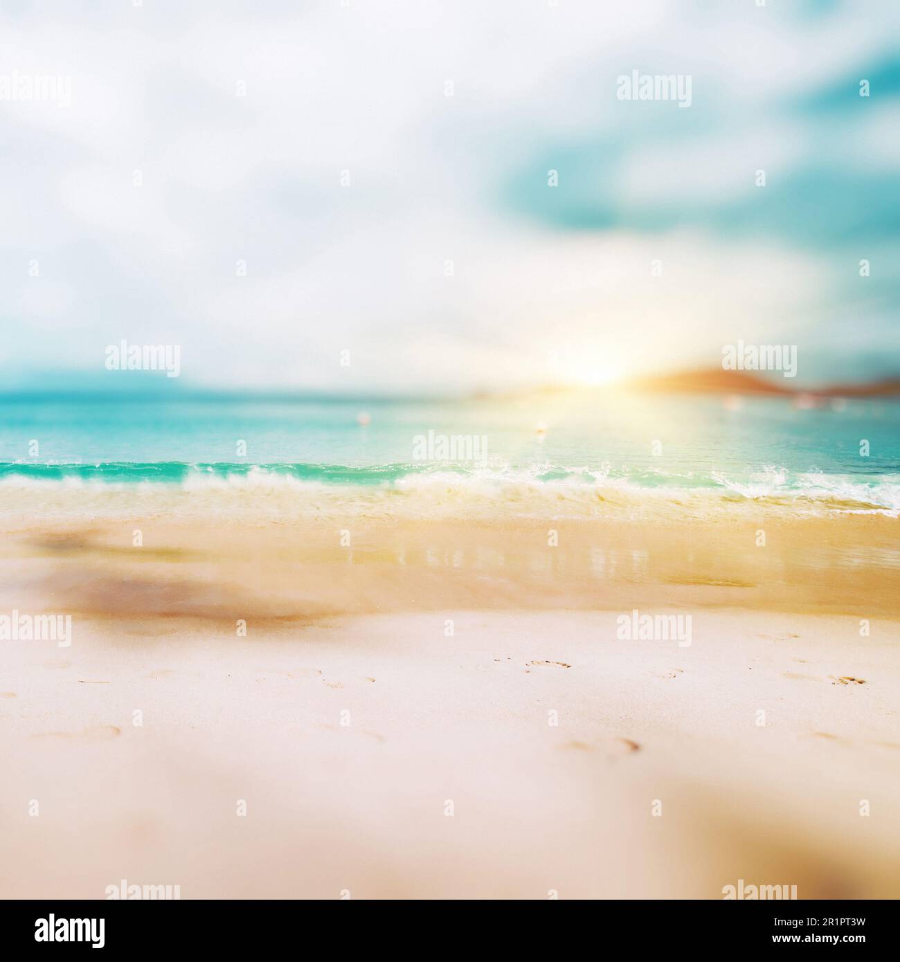 Tropical lost beach summer background Stock Photo - Alamy