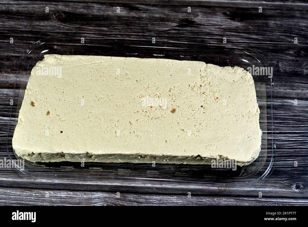 Traditional plain tahini halva or Halawa Tahiniya, the primary ...