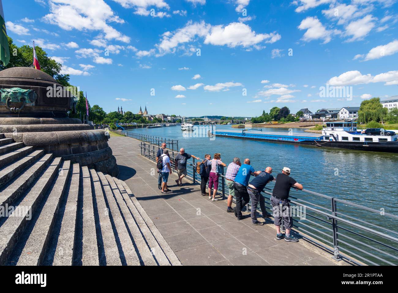 Koblenz, Deutsches Eck ("German Corner") is the name of a promontory ...