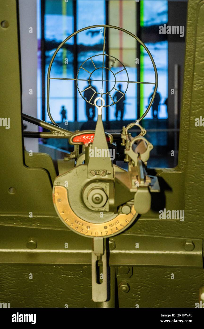 London, UK. 15th May, 2023. Installation of the Bofors gun in National ...