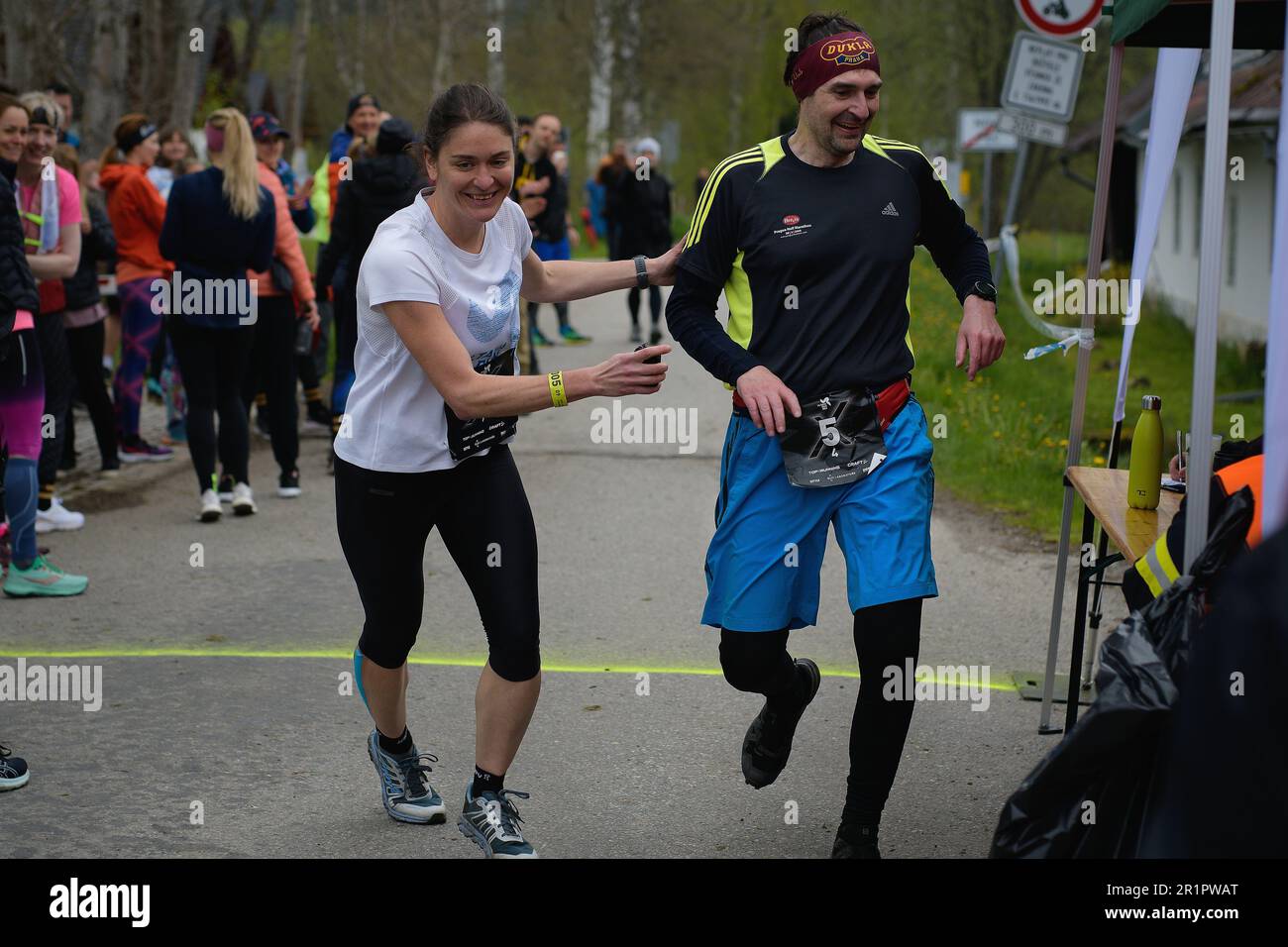 The Vltava Run relay running race is a 360 km long race leading from ...