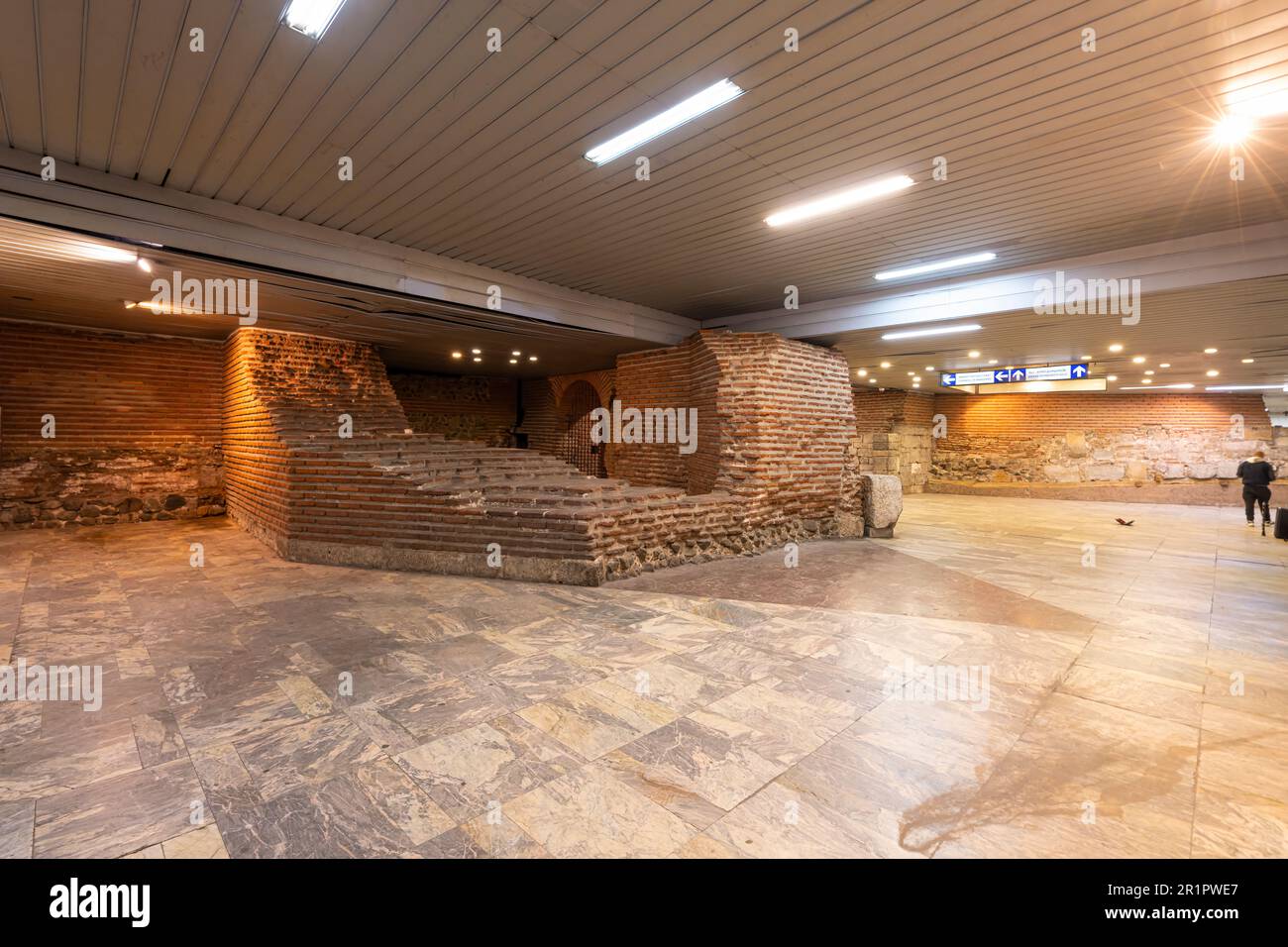 Sofia, Bulgaria. May 2023. View of the Archaeological complex of ...