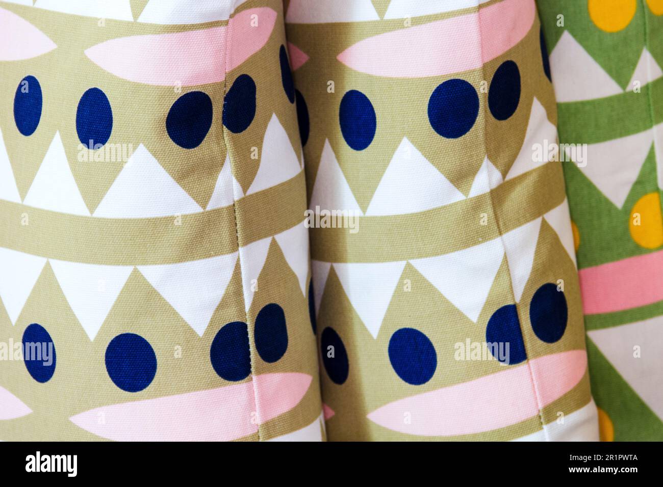 Patterned fabric cushions hi-res stock photography and images - Alamy