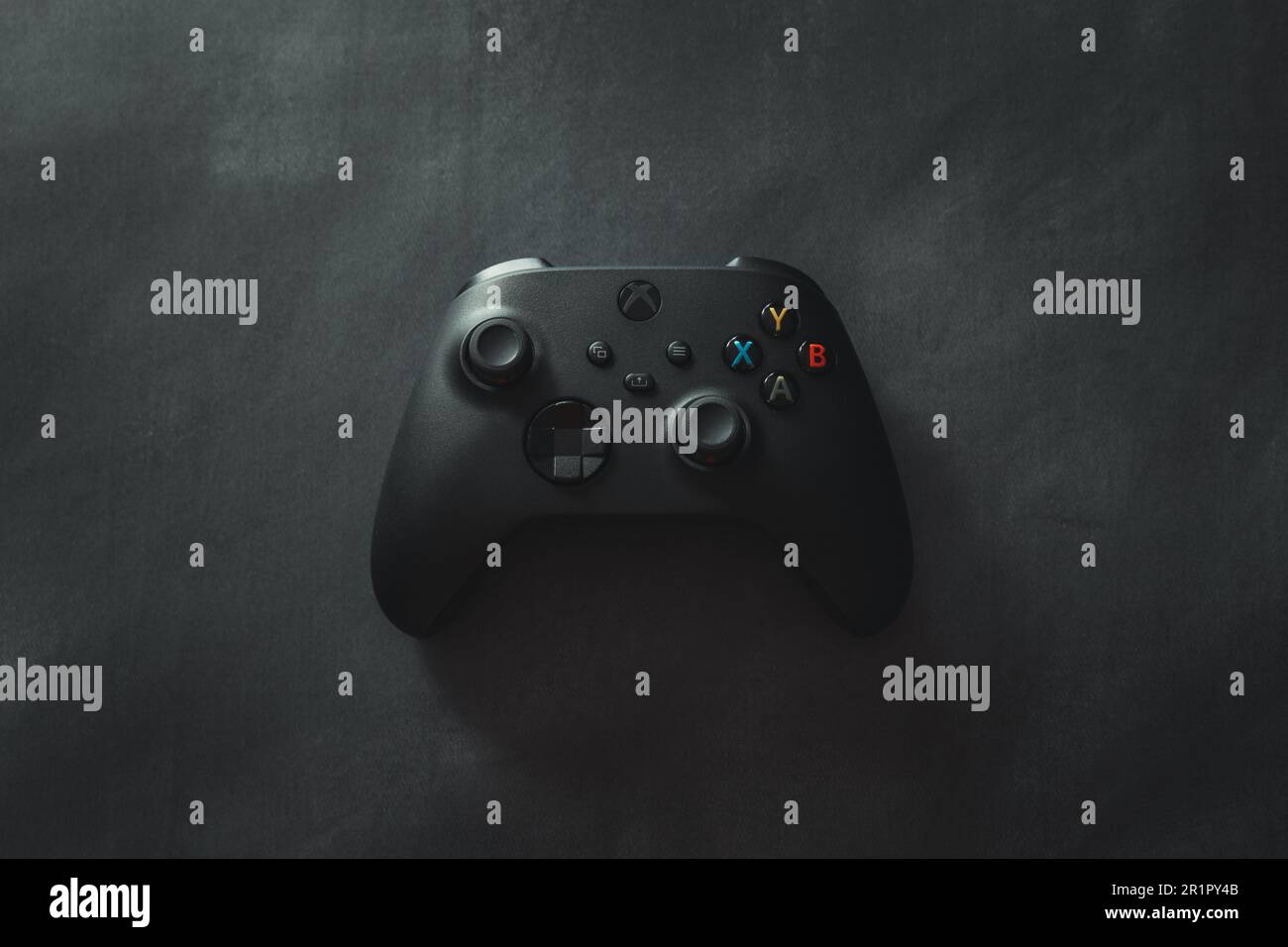 Black gaming controller hi-res stock photography and images - Alamy
