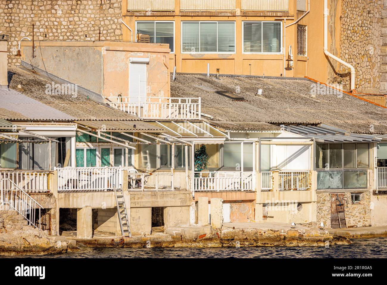 Typical cabanons at vallon des auffes hi-res stock photography and ...